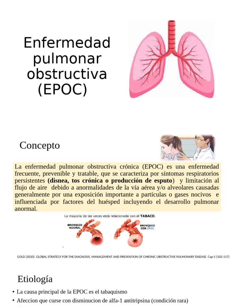 EPOC: Causas, Síntomas y Tratamiento | PDF | Enfermedad pulmonar ...