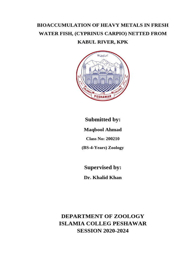 Ahmad Research-1 | PDF | Fish | Ecosystem