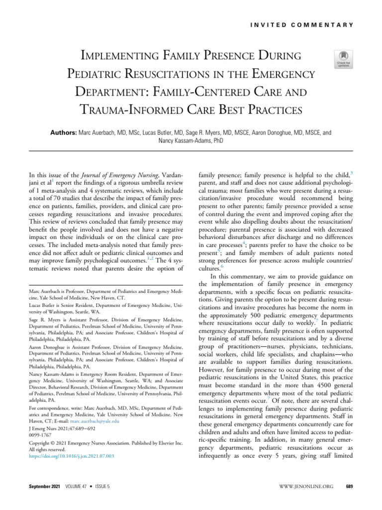 Family Presence During Resuscitation 1-S2.0-S0099176721001902-Main ...