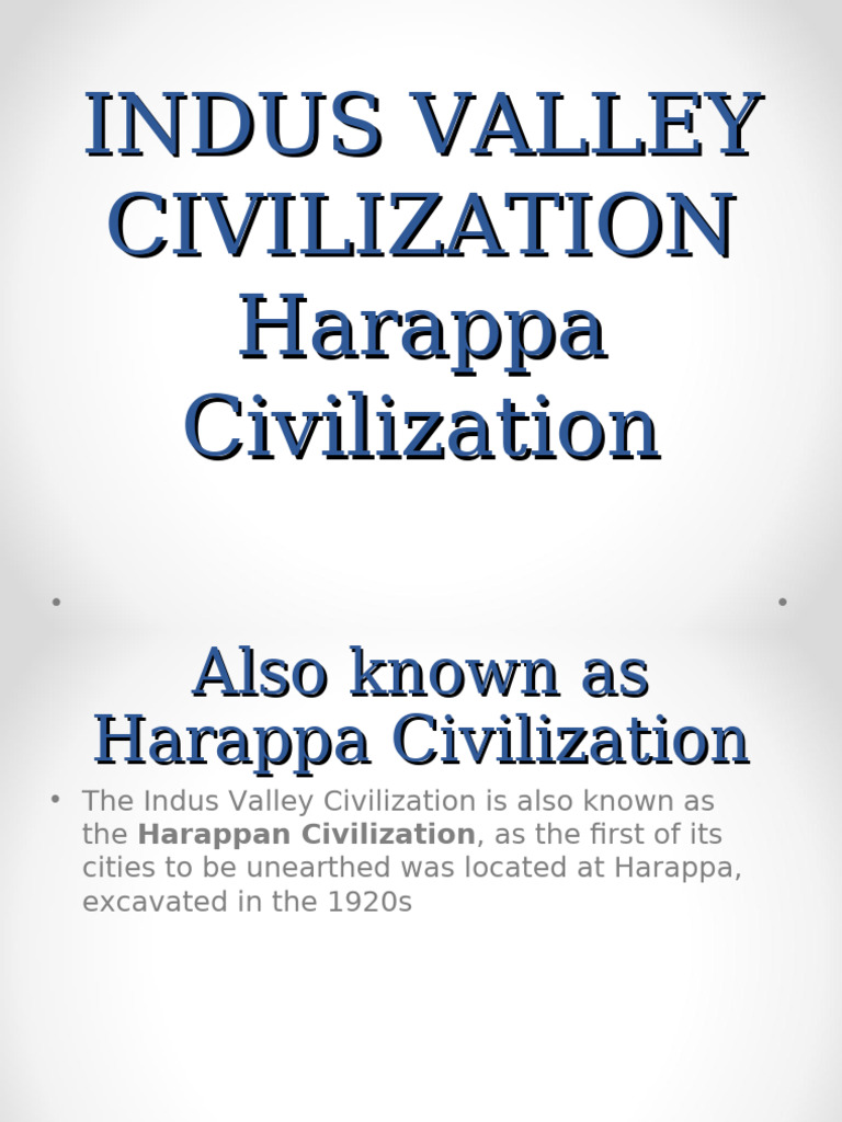 Harappan Civilization Overview | PDF | Indus River