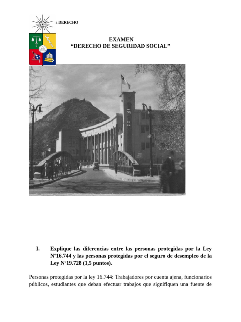 Pauta Examen Rezagado Seguridad Social | PDF | Daños y perjuicios ...