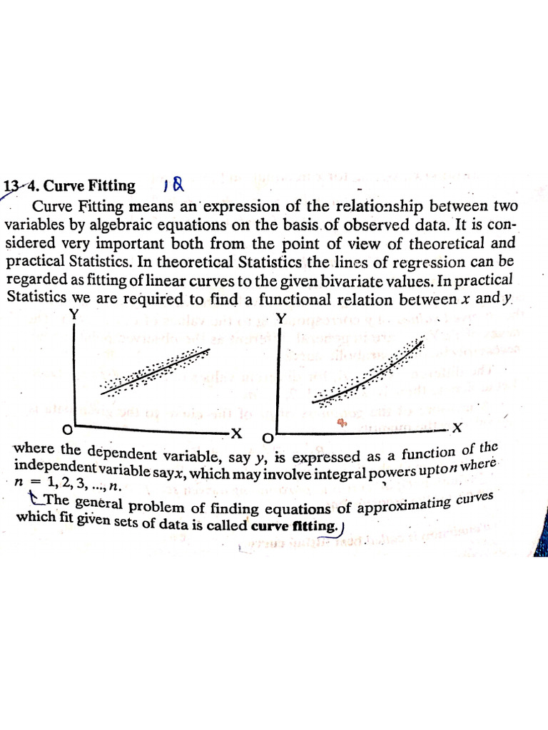 Curve Fitting And Regression Pdf