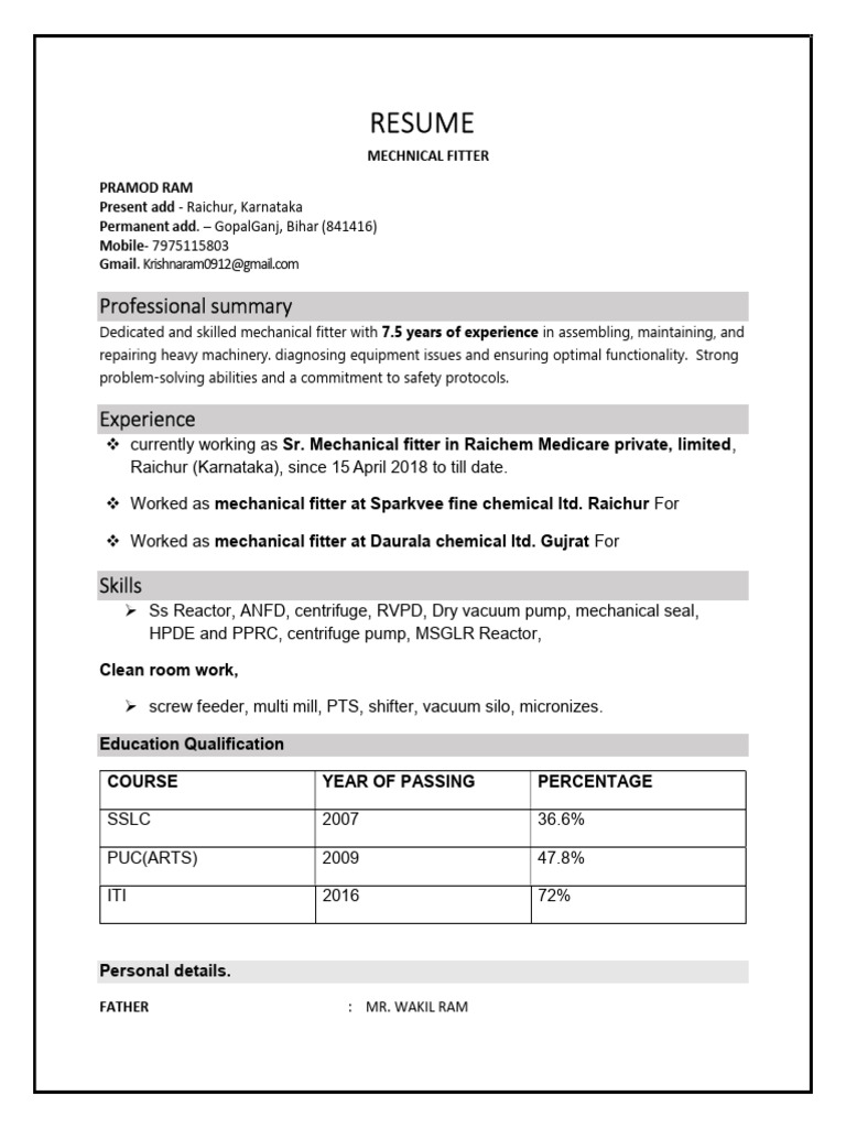 Pramod Resume | PDF