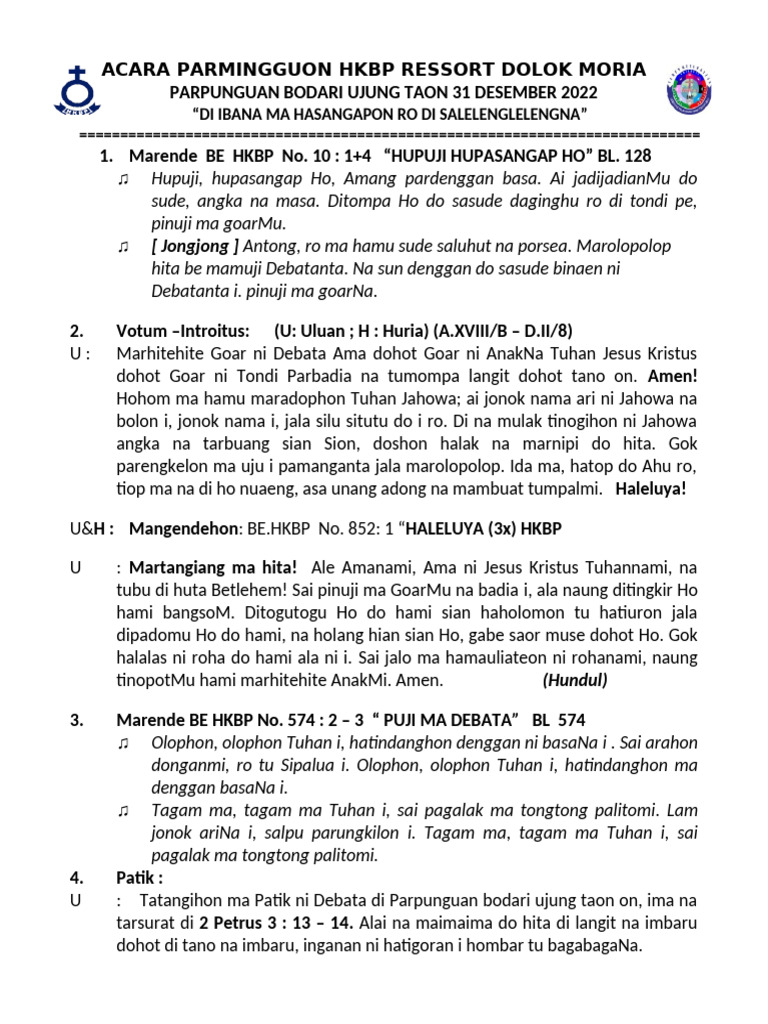 Acara 31 Des 2022 Pdf