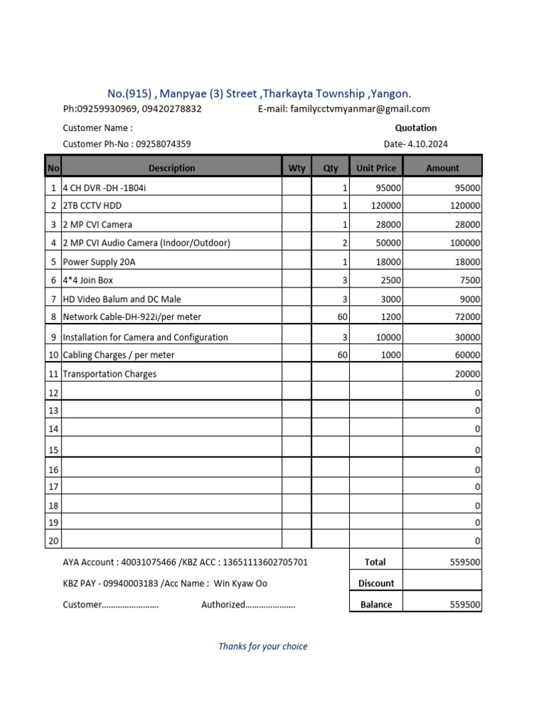Quotation | PDF | Film And Video Technology | Electronics