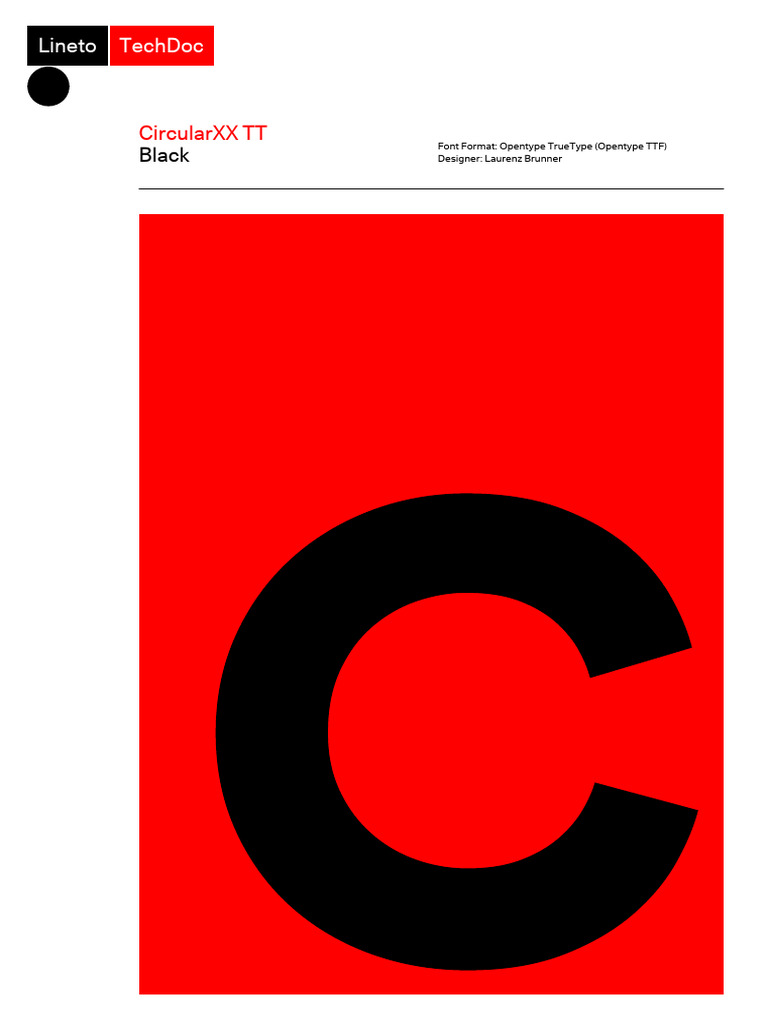 CircularXX TT Black Font Overview | PDF | Publishing | Printing