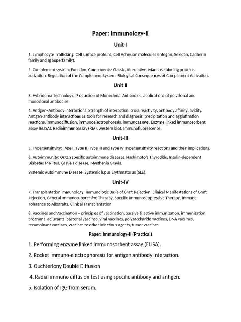 4th Sem Syllabus | PDF | Genetically Modified Organism | Antibody