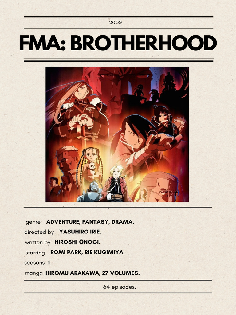 Fma: Brotherhood | PDF | Young Adult | Classics