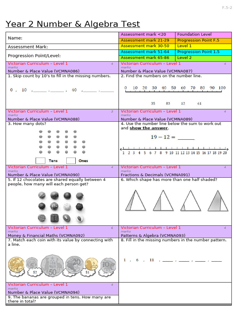 Essential Assessment N&A F.5-2 | PDF