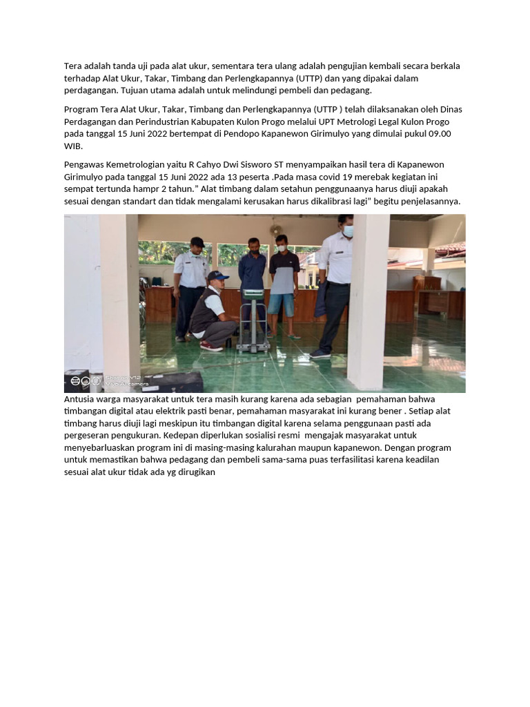 Tera Adalah Tanda Uji Pada Alat Ukur | PDF | Bisnis | Pengelolaan ...