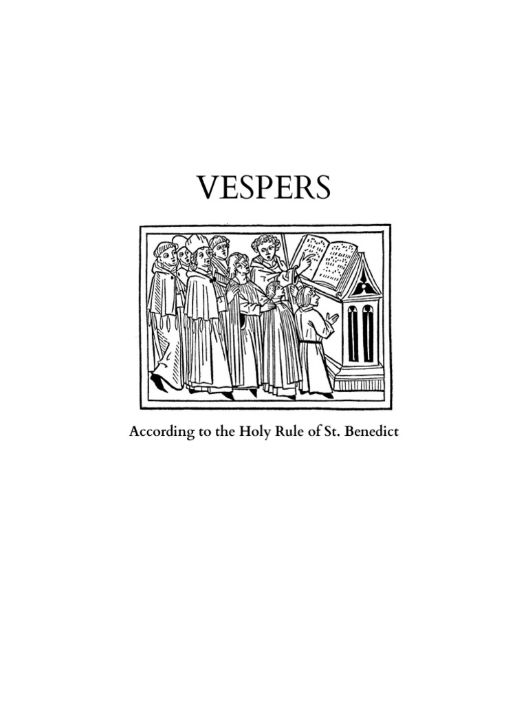 Vespers Prayer Service Guide | PDF | Christian Worship And Liturgy