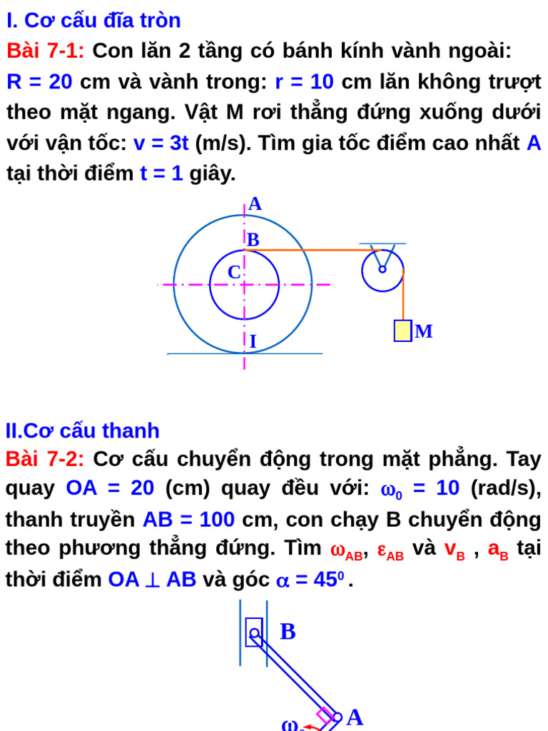 Phan 2-Dong Hoc - Bai Tap Chuong 7 - Chuyen Dong Song Phang | PDF