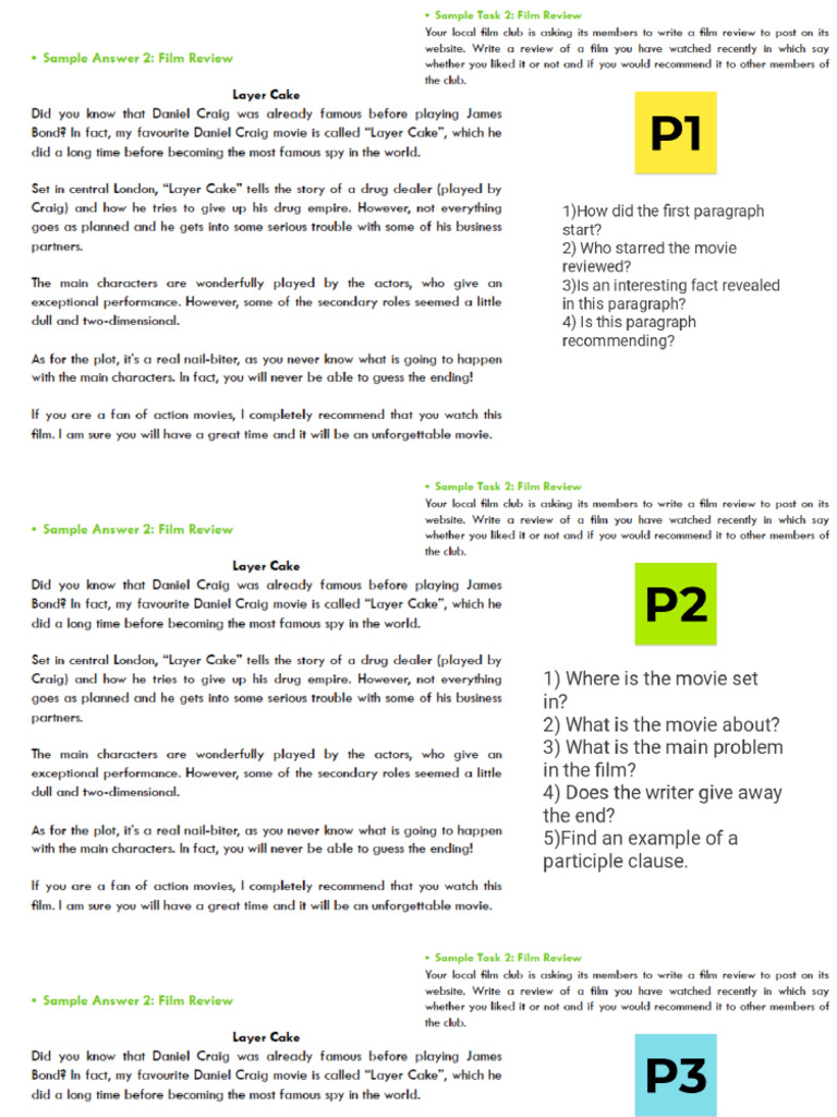 B2 Film Review CEFirst | PDF