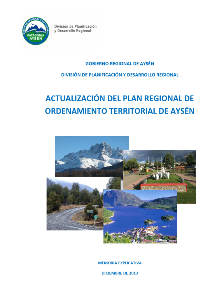 Plan Regional de Ordenamiento Territorial de Aysen | PDF | Negocios | Tecnología