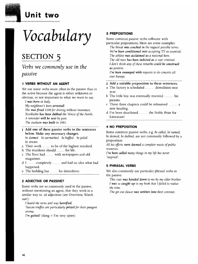 Grammar and Vocabulary | PDF