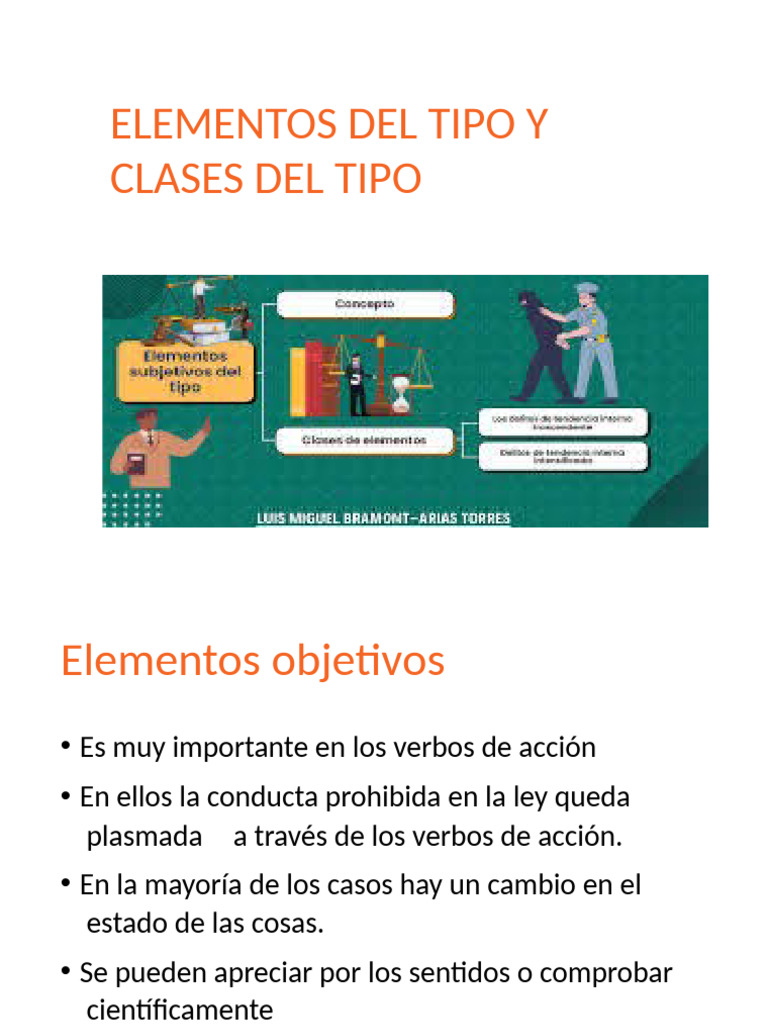 Elementos Del Tipo Penal | PDF | Intención (Derecho Penal) | Justicia