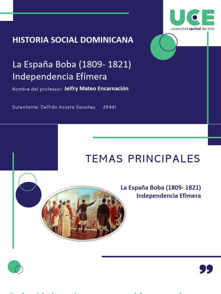 La España Boba (1809 - 1821) | PDF | España | República Dominicana