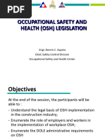 OSH Legislation | PDF | Occupational Safety And Health | Employment