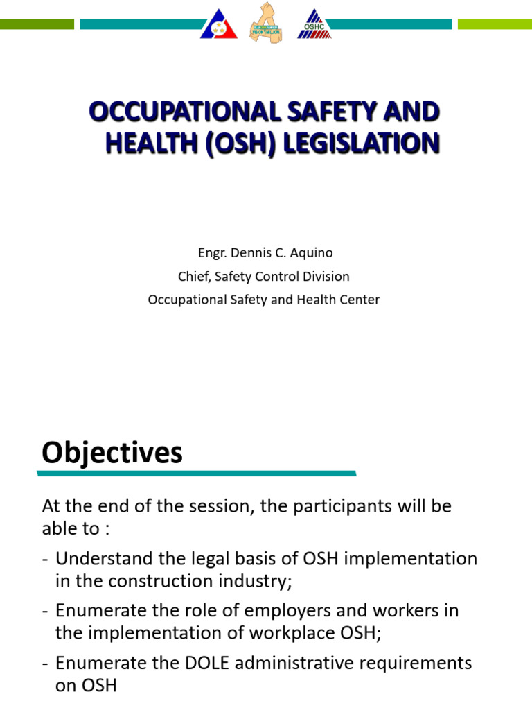 OSH Legislation | PDF | Occupational Safety And Health | Personal ...