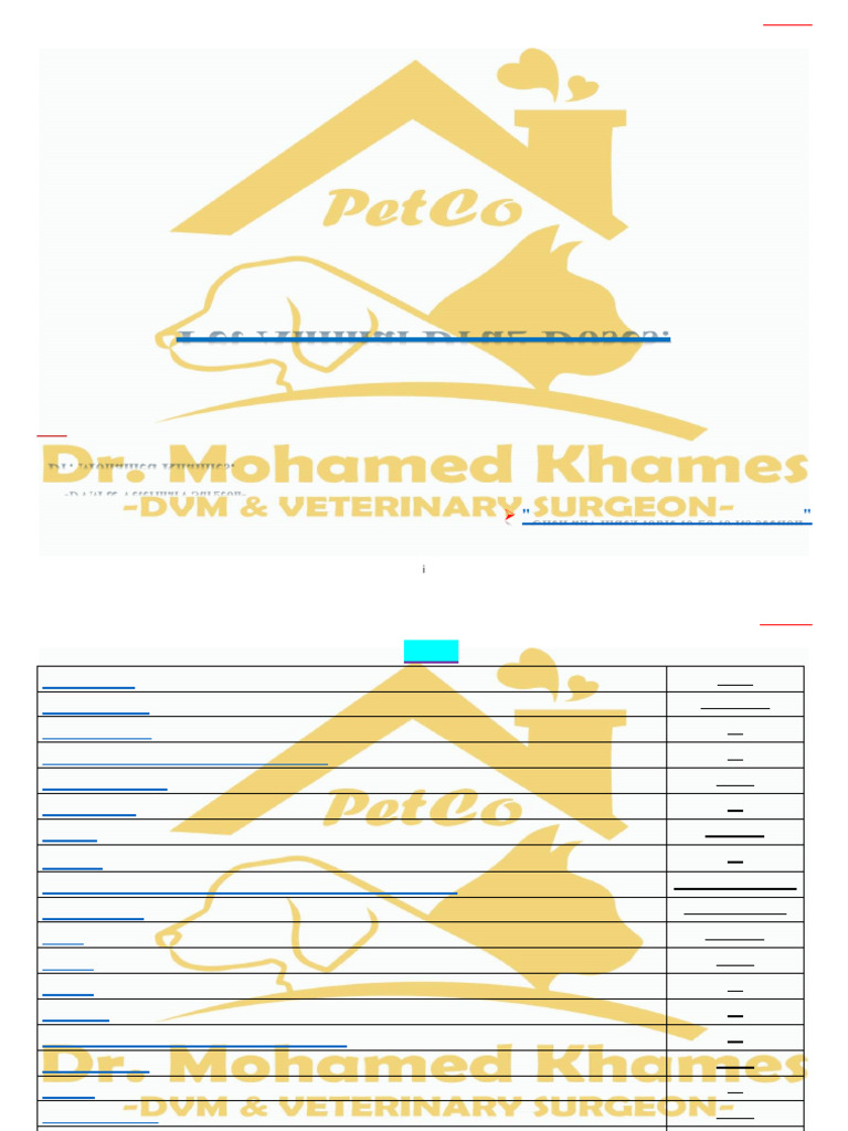 DR - Mohamed Khamies (Pet Animal Drug Doses) . | PDF | Topical Medication | Nonsteroidal Anti ...