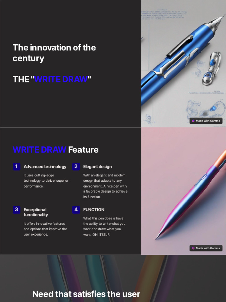 Innovative WRITE DRAW Pen Features | PDF | Prices | Innovation