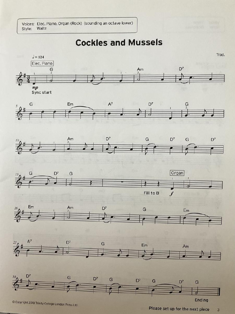 Cockles and Mussels | PDF