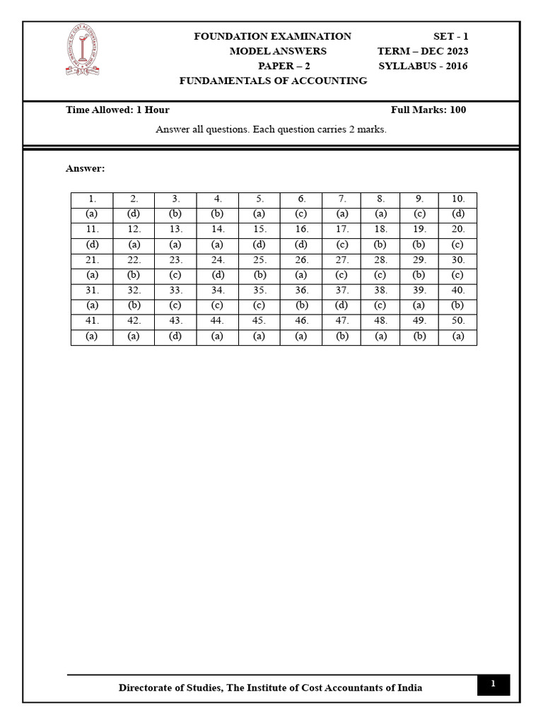 Paper2 Set1 Sol | PDF