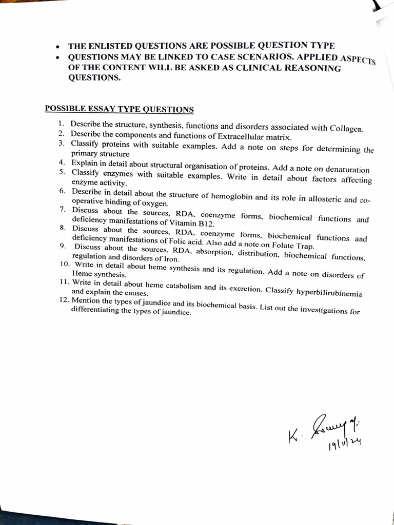 Important questions for Assessment 1 | PDF | Proteins | Hemoglobin