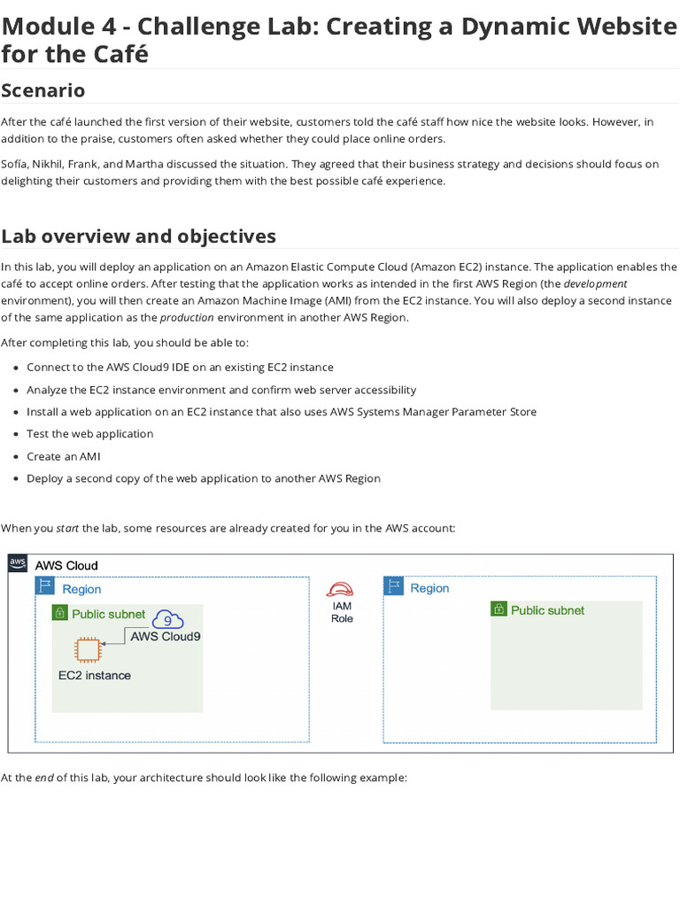 Module 4 - Challenge Lab - Creating A Dynamic Website For The Café ...