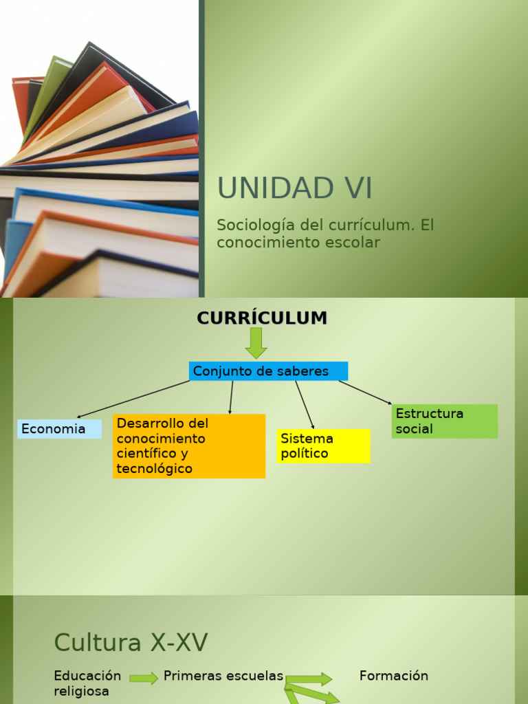 Unidad VI Sociologia Del Curriculum D | PDF | Historia