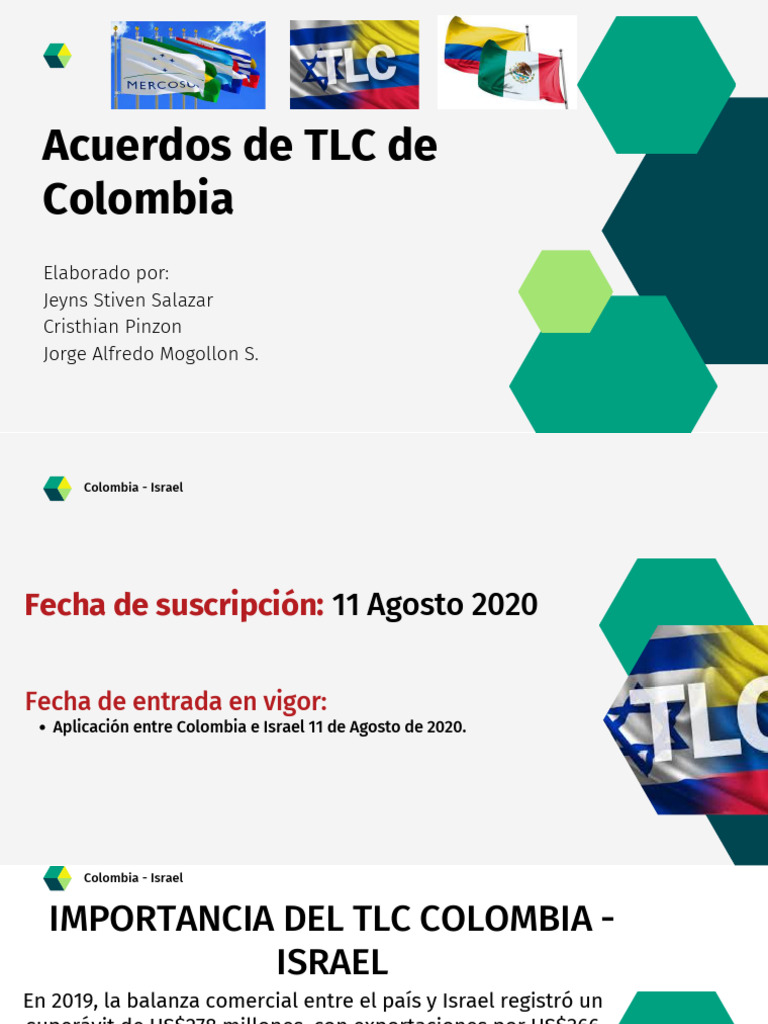 Acuerdos de TLC de Colombia | PDF | Colombia | Economias