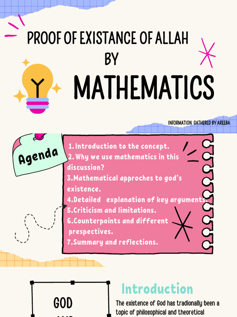 Existence of Allah by Math | PDF | Mathematics | Infinity