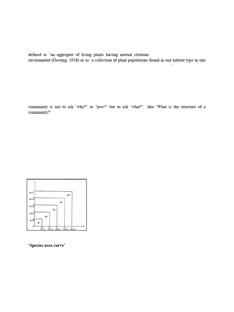 Quadrat Method for Plant Community Analysis | PDF | Species | Frequency