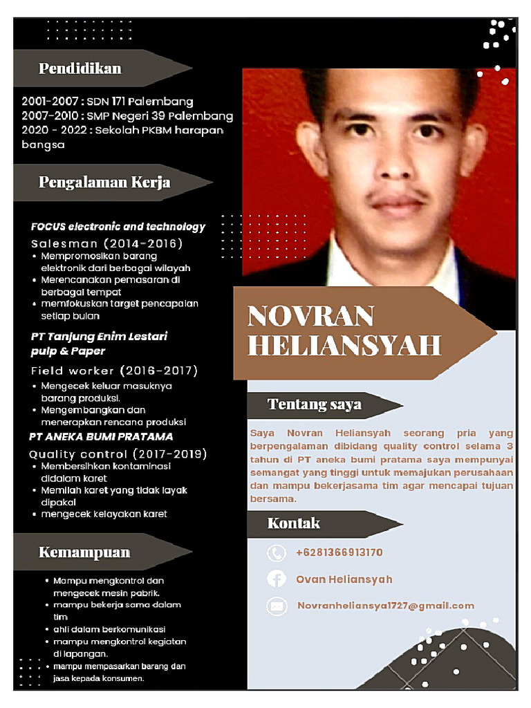 CV Novran Heliansyah | PDF