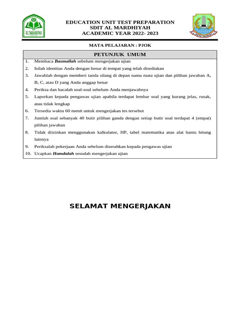 Fix - Pusp Pjok | PDF