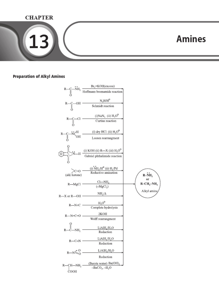 13 Amines | PDF | Amine | Chlorine