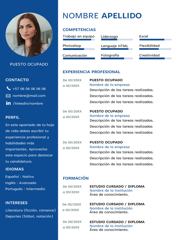 Curriculum Formato PDF y Word | PDF | Derechos de autor