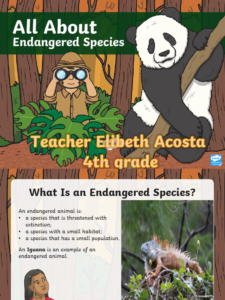 Endangered Animals Topic 4th Grade | PDF | General Fiction