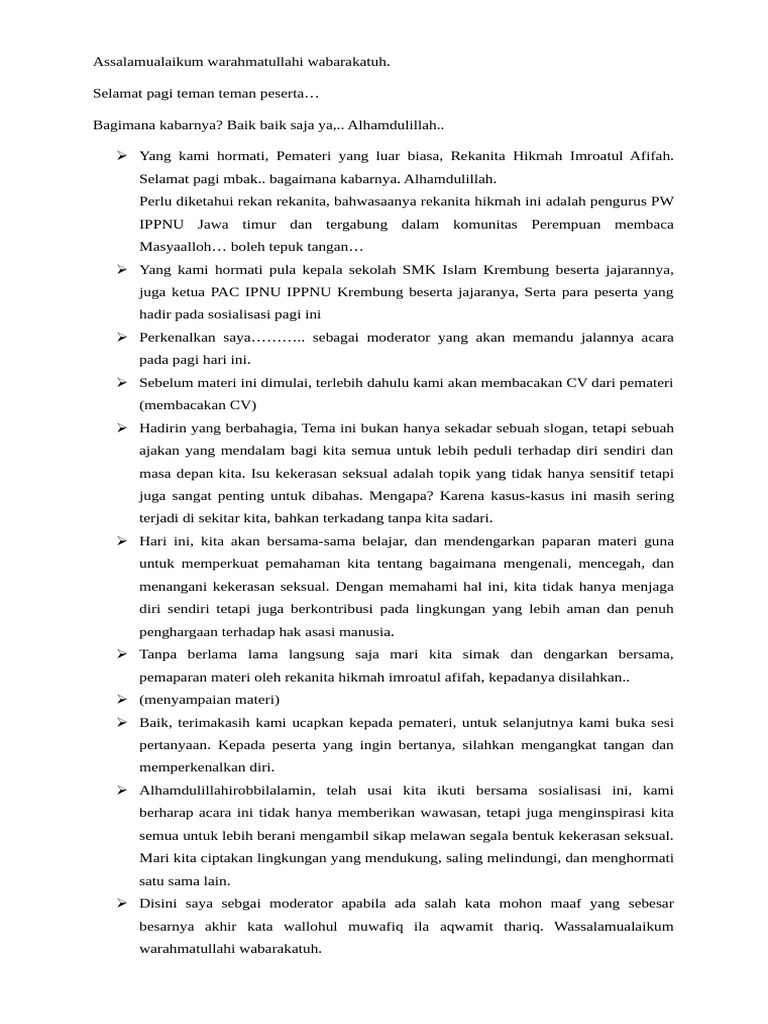 Teks Moderator | PDF