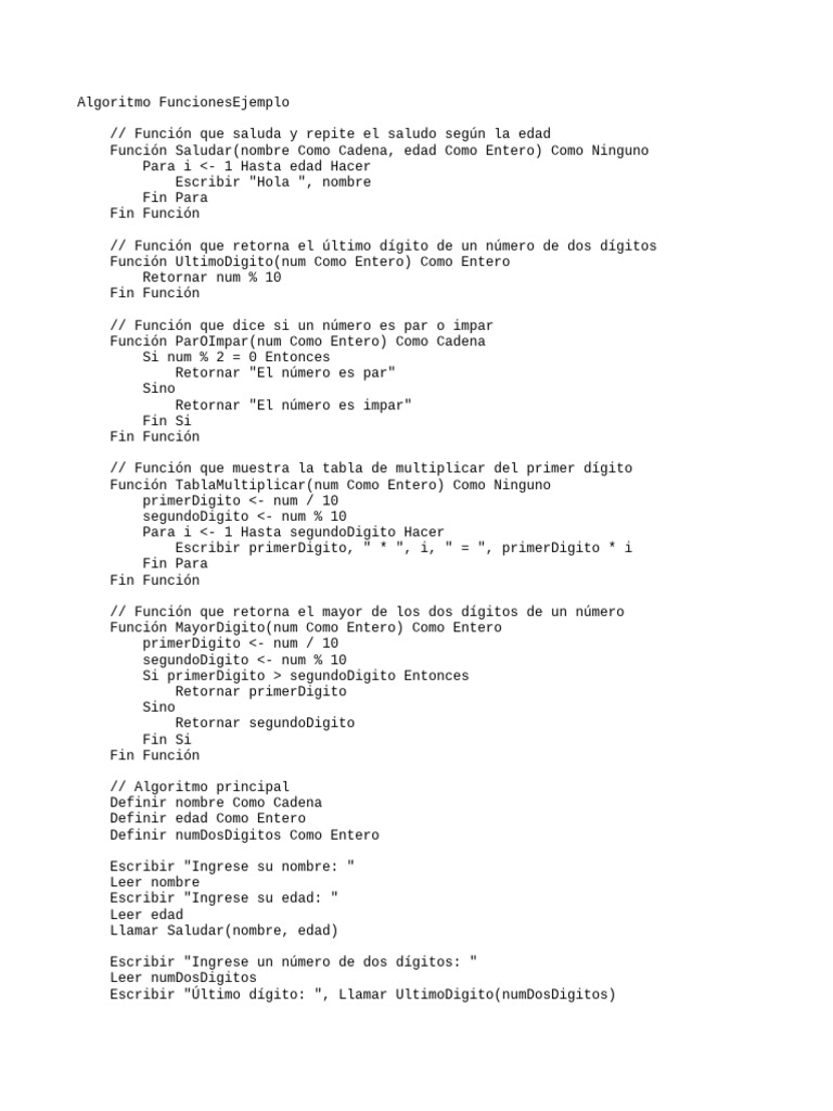 Funciones Tarea11 | PDF