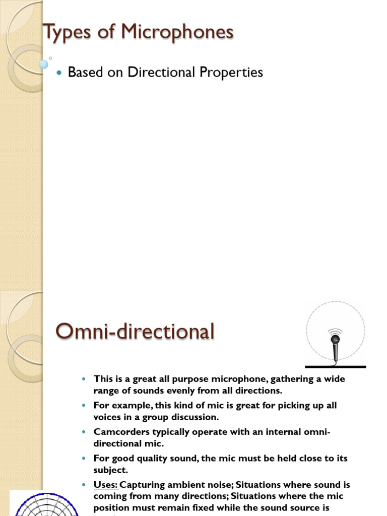 Types of Microphones | PDF | Microphone | Electronics