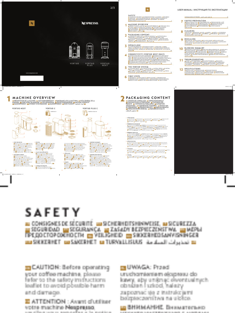 User Manual /: Safety Coffee Preparation | PDF