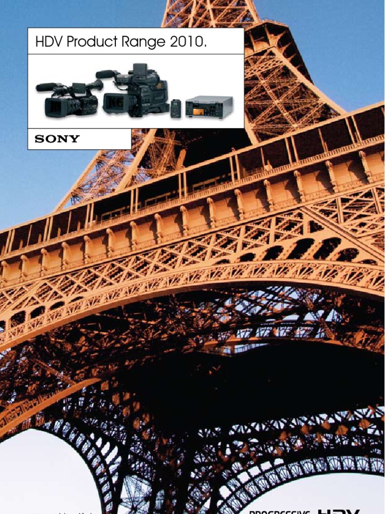 SONY HDV Product Range 2010 | PDF | Camera Lens | Videotape