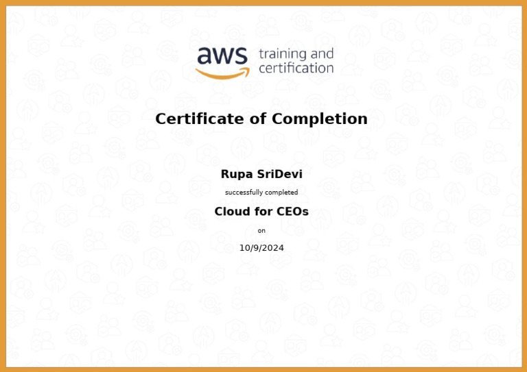 Aws Certificate | PDF