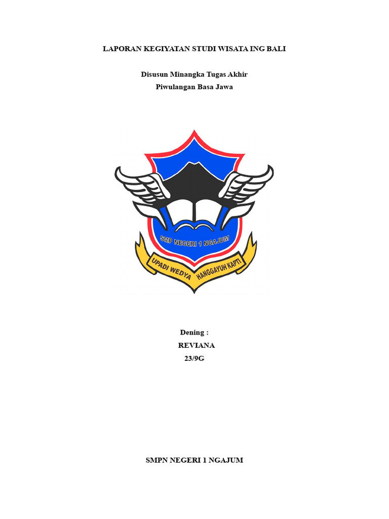 Template Tugas Akhir Bader Kelas 9 | PDF