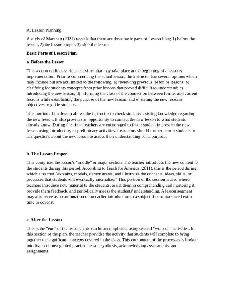 Lesson Planning | PDF | Lesson Plan | Teachers