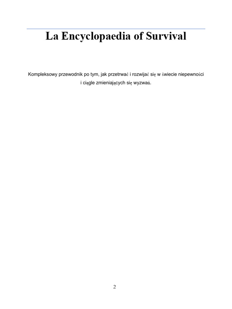(10 Książek W 1) La Encyclopaedia of Survival | PDF