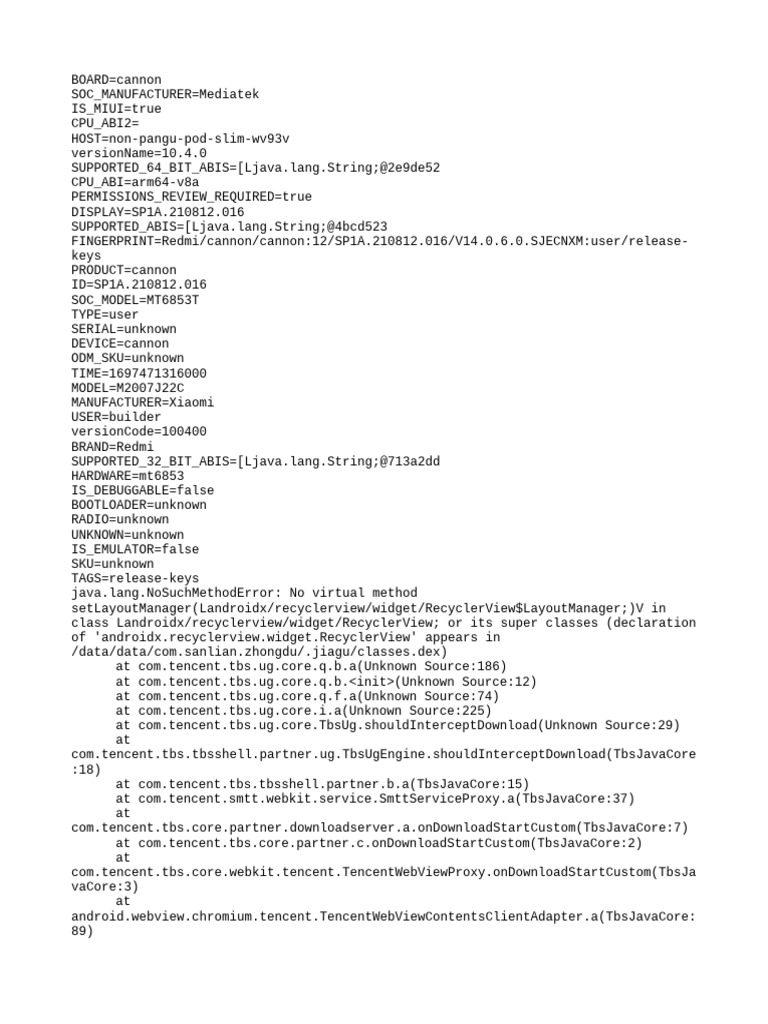 Crash 20241021180116 1729505183926.log | PDF | Computing Platforms | Computer Programming