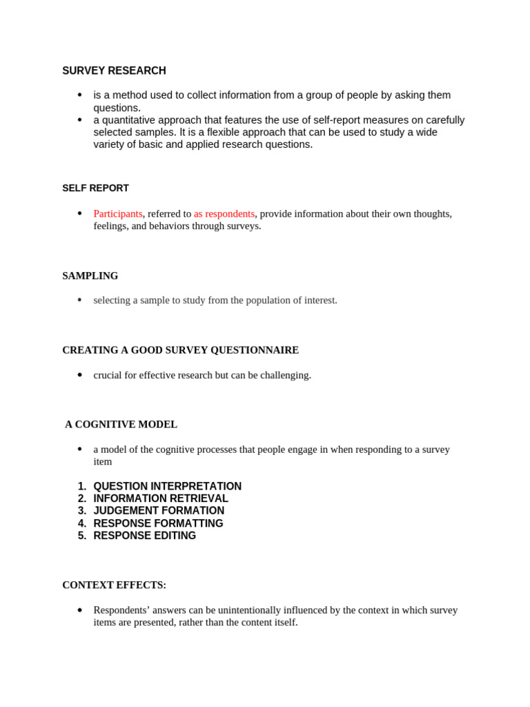 FIELD-PREFI-REV | PDF | Sampling (Statistics) | Survey Methodology
