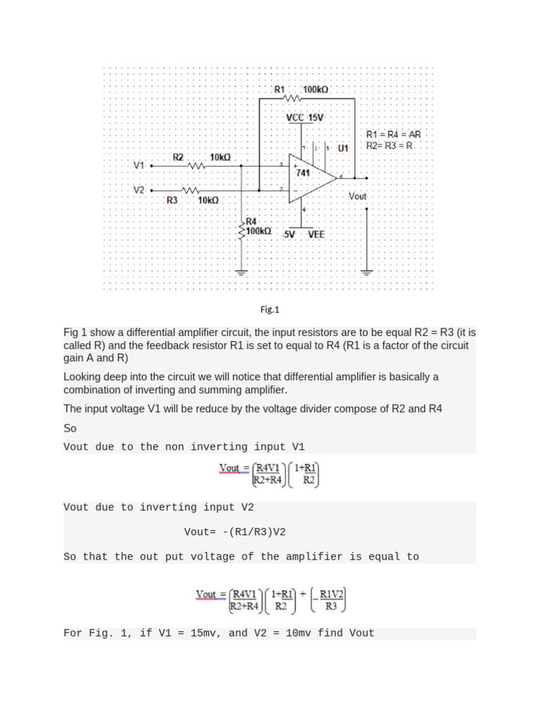 Differential Amplifier Lesson | PDF | Science & Mathematics